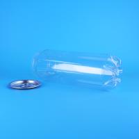 China 500ml Food Grade PET Plastic Can with Easy Open Lid Leak Proof for Carbonated Drinks for sale