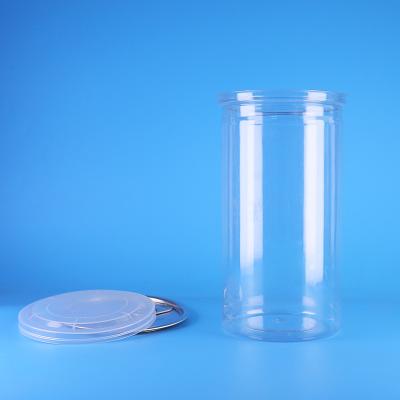China 700ml Food Grade PET Wide Mouth Jar 83mm Leak Proof Airtight for Baby Food Popcorn Storage for sale