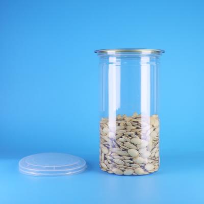 China BPA Free 700ml PET Jar with Easy Open Lid for Food Storage and Packaging for sale