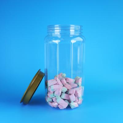 China BPA Free Airtight PET Plastic Storage Jar 1300ml Custom Design for Baby Food and Snacks for sale