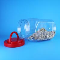 China BPA Free 2100ml PET Plastic Jar with Screw Lid for Candy and Cracker Storage for sale