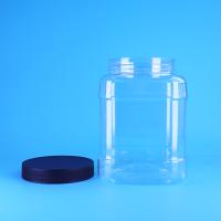 China Custom Square PET Plastic Jar with Screw Flat Lid - BPA Free Food Storage Solution for sale