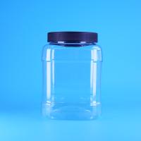 China Custom Square PET Plastic Jar with Screw Flat Lid - BPA Free Food Storage Solution for sale