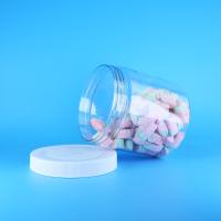 China Clear PET Plastic Jars 750ml 99mm Food Grade Airtight Screw Lid for Bakery Cookies Candy Storage for sale
