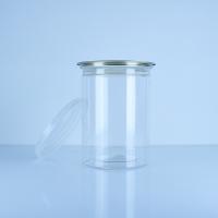 China Clear PET Cans 490ml 16oz Food Safe Durable Dessert Packaging for Cheesecake Baklava for sale