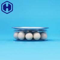 China Round Plastic PET Can 70ml with Tin Easy Open End for Food Candy Cookie Snack Packaging for sale