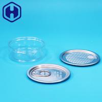 China Round Plastic PET Can 70ml with Tin Easy Open End for Food Candy Cookie Snack Packaging for sale