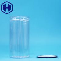 China PET Transparent Plastic Easy Open Sealing Can 440ml 66mm Diameter for Food Candy Drink Beverage for sale