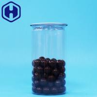 China PET Clear Plastic Easy Open Sealing Can 440ml 66mm Diameter for Dried Food Drink Beverage for sale