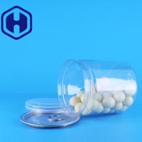 China Leak Proof 250ml PET Plastic Cans with Easy Open Lid for Snack Candy Food Packing for sale