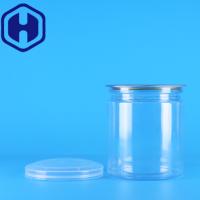China 250ml Clear PET Plastic Cans with Easy Open Lid for Baby Food and Yellow Peach for sale