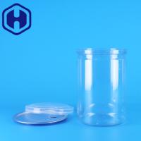 China BPA Free Transparent Round PET Plastic Candy Yogurt Baby Food Cans 280ml 68mm PE Lid for sale