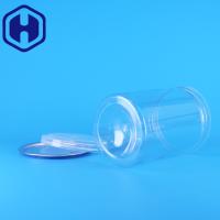 China BPA Free Transparent Round PET Plastic Candy Yogurt Baby Food Cans 280ml 68mm PE Lid for sale