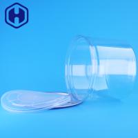 China Clear PET Plastic Can 1000ml with Easy Open Lid for Dried Fruits Candy Food Packaging for sale