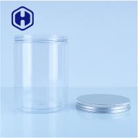 China Food Grade Clear PET Jar 1060ml 97mm Aluminum Screw Cap for Chocolate Biscuits Candy for sale