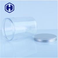 China Food Grade Clear PET Jar 1060ml 97mm Aluminum Screw Cap for Chocolate Biscuits Candy for sale