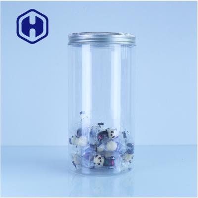 China Food Grade PET Clear Jar 1250ml 42oz Airtight Screw Lid Multi Purpose Storage for Spices Dry Fruits Coffee for sale