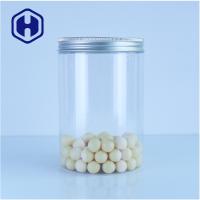 China Food Grade PET Clear Jar 960ml 32oz with Airtight Lid for Candy Coffee Snack Packaging for sale