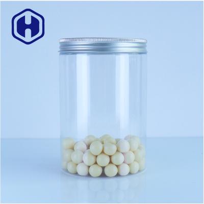 China Food Grade PET Clear Jar 960ml 32oz with Airtight Lid for Candy Coffee Snack Packaging for sale