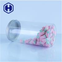 China Cylindrical Clear PET Jar 1450ml 97mm Food Grade Candy Nut Snack Packaging for sale