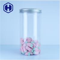 China Cylindrical Clear PET Jar 1450ml 97mm Food Grade Candy Nut Snack Packaging for sale
