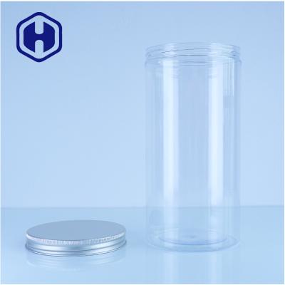 China Transparent Cylindrical PET Plastic Container For Sugar Candy Food Safe Packaging for sale