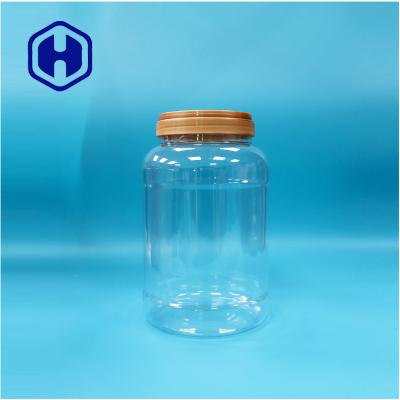 China BPA Free 3400ml Wide Mouth PET Plastic Jar with Handle Cap for Milk Powder Storage for sale