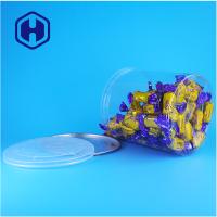 China Chocolate Coffee Beans Cereal Pet Kibble Nut Pet Round Clear Can Bulk Food Storage Stackable for sale
