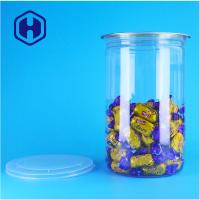 China Clear PET Plastic Can with Aluminum Lid 2300ml 126mm BPA Free Food Grade for sale