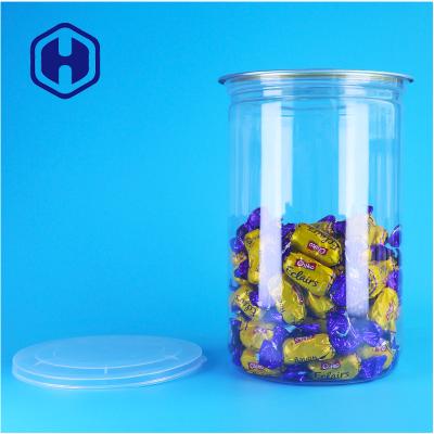China Clear PET Plastic Can with Aluminum Lid 2300ml 126mm BPA Free Food Grade for sale