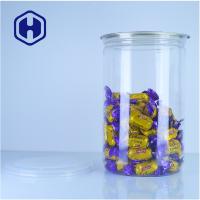 China Clear Round PET Plastic Can 2300ml 126mm Food Grade Airtight Container for Coconut Flakes Candy Baby Food for sale