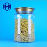 China Food Grade PET Screw Lid Clear Plastic Storage Container 1100ml 85.5mm Neck for sale