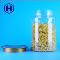 China Food Grade PET Screw Lid Clear Plastic Storage Container 1100ml 85.5mm Neck for sale