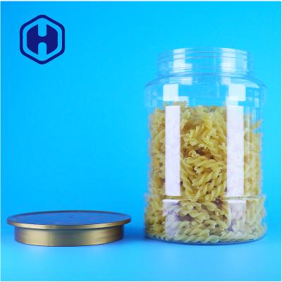 China Food Grade PET Screw Lid Clear Plastic Storage Container 1100ml 85.5mm Neck for sale
