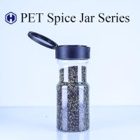 China Wholesale Custom PET Spice Jars 100ml Clear PP Flip Top OEM Seasoning Bottles FSSC22000 for sale