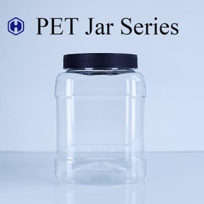 China Food Grade Twist Cap Plastic Jar 1300ml 89mm Neck for Candy Snack Sauce Packaging for sale