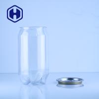 China Custom Clear PET Plastic Cans 310ml 52.3mm for Carbonated Drinks Soda Coffee Tea ODM Bulk for sale