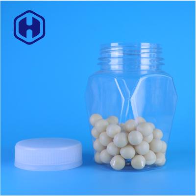 China PET Transparent Plastic Fruit Puree Coulis Container 511ml 70mm Twist Lid Food Grade for sale