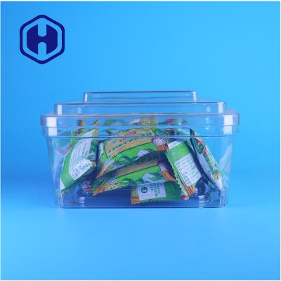 China Clear PET Food Packaging Box For Cookies And Butter Biscuits OEM Plastic Container Factory for sale