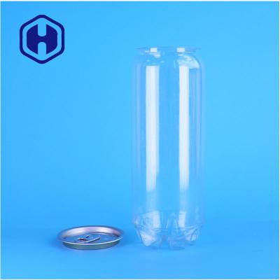China OEM ODM Clear PET Tea Drink Bottle With Aluminum Pull Lid Food Grade Beverage Container Factory for sale