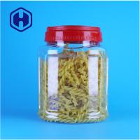 China Custom Food Grade Plastic Clear Jar Dried Fruit Raisin Mango Berry Packaging With Handle Lid for sale