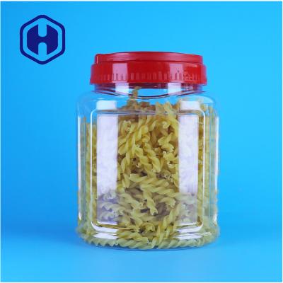 China Custom Food Grade Plastic Clear Jar Dried Fruit Raisin Mango Berry Packaging With Handle Lid for sale