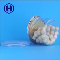 China Clear Custom Plastic PET Can Factory For Cookies Biscuits Crackers Bakery Snack Storage for sale