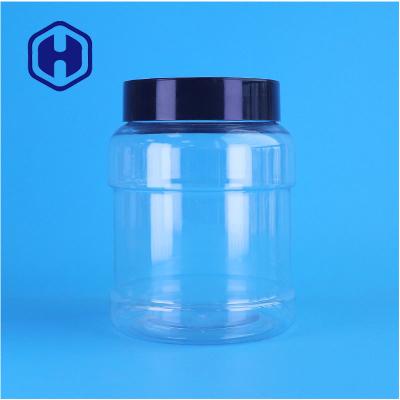 China Food Packaging Crystal ODM Clear PET Jars For Pistachios Walnuts Pecans Mixed Nuts for sale