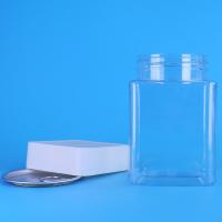 China Eco Friendly Clear Custom PET Jar For Freeze Dried Strawberries Mango Cubes Fruit Crisps for sale
