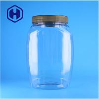 China Custom Portable PET Storage Clear Handle Jar For Candy Cookies Gummies Sweet Snacks for sale