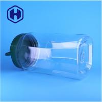 China Retail Custom PET Clear Plastic Jar For Coffee Beans Cashews Tea Leaves Dry Foods for sale