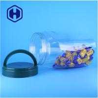 China Bpa Free PET Transparent Plastic Jar Coffee Spices Nuts Instant Foods With Custom Lids for sale