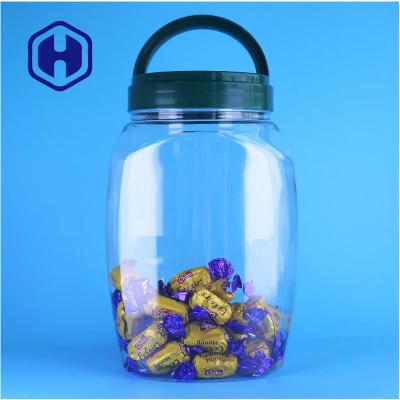 China Bpa Free PET Transparent Plastic Jar Coffee Spices Nuts Instant Foods With Custom Lids for sale