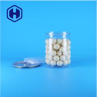 China Clear PET Popcorn Cans 300ml with Easy Open Lid Airtight Food Grade Plastic Container for sale